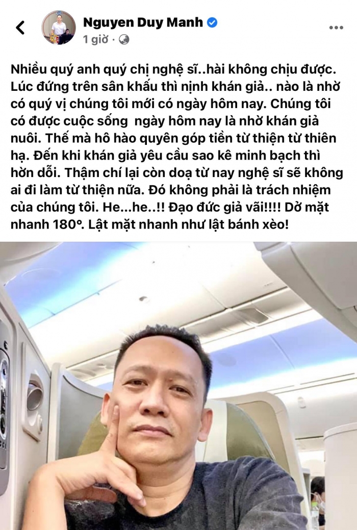 Duy Mạnh thẳng thừng tuyên bố nhiều nghệ sĩ sống đạo đức giả, CĐM gọi tên Trấn Thành, Đàm Vĩnh Hưng